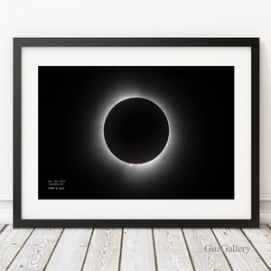 2024 Total Solar Eclipse Wall Art, Photo Print / Canvas / Wood Block - Etsy