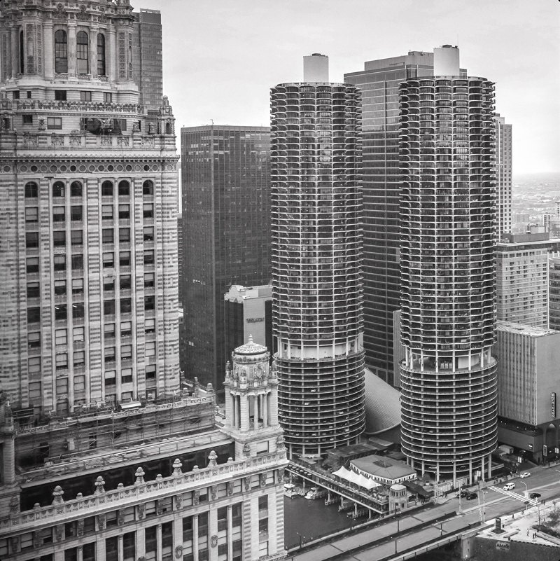 Marina City Towers, Chicago Photo Art, Chicago Marina City, Corn Cob ...