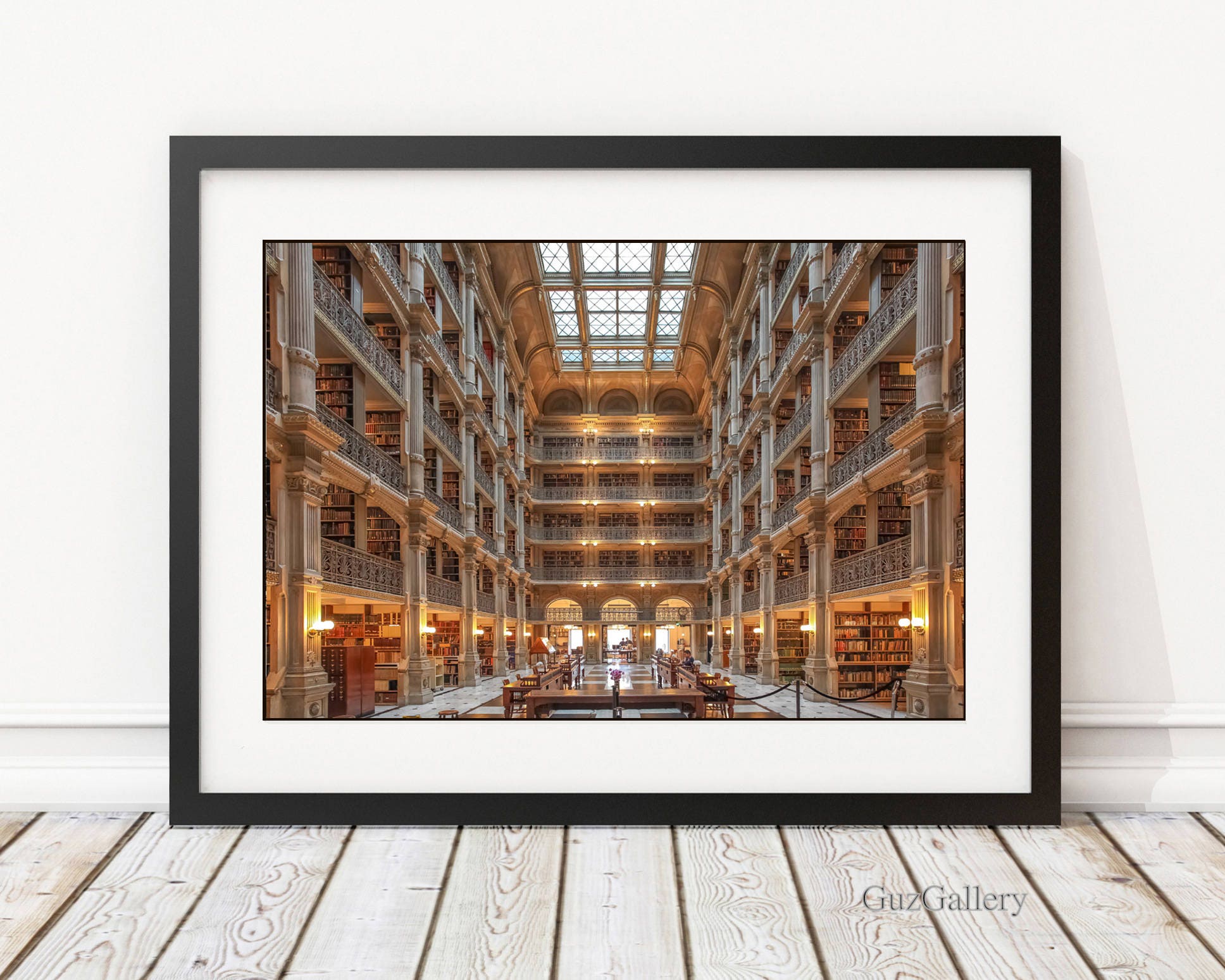 Baltimore Architecture Photography, Peabody Library Interior, Peabody ...