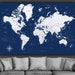 Large Canvas World Map Ready to Hang Current Travel Map - Etsy