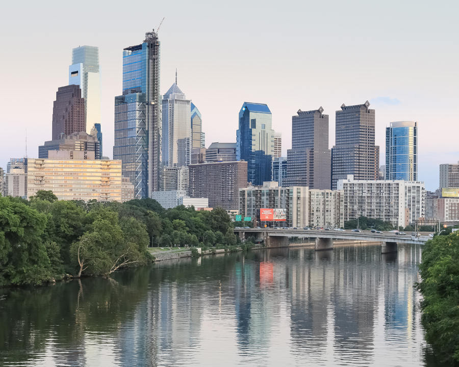 Philadelphia Skyline Photography, Philly Skyline Canvas, Philadelphia ...