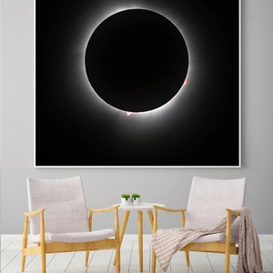 2024 Total Solar Eclipse Wall Art, Photo Print / Canvas / Wood Block - Etsy