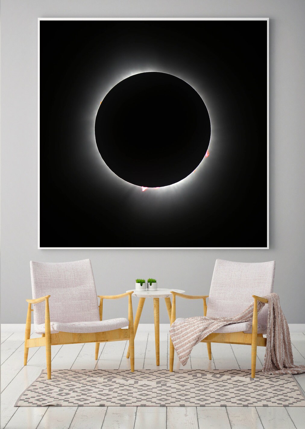 2024 Total Solar Eclipse Wall Art, Photo Print / Canvas / Wood Block - Etsy