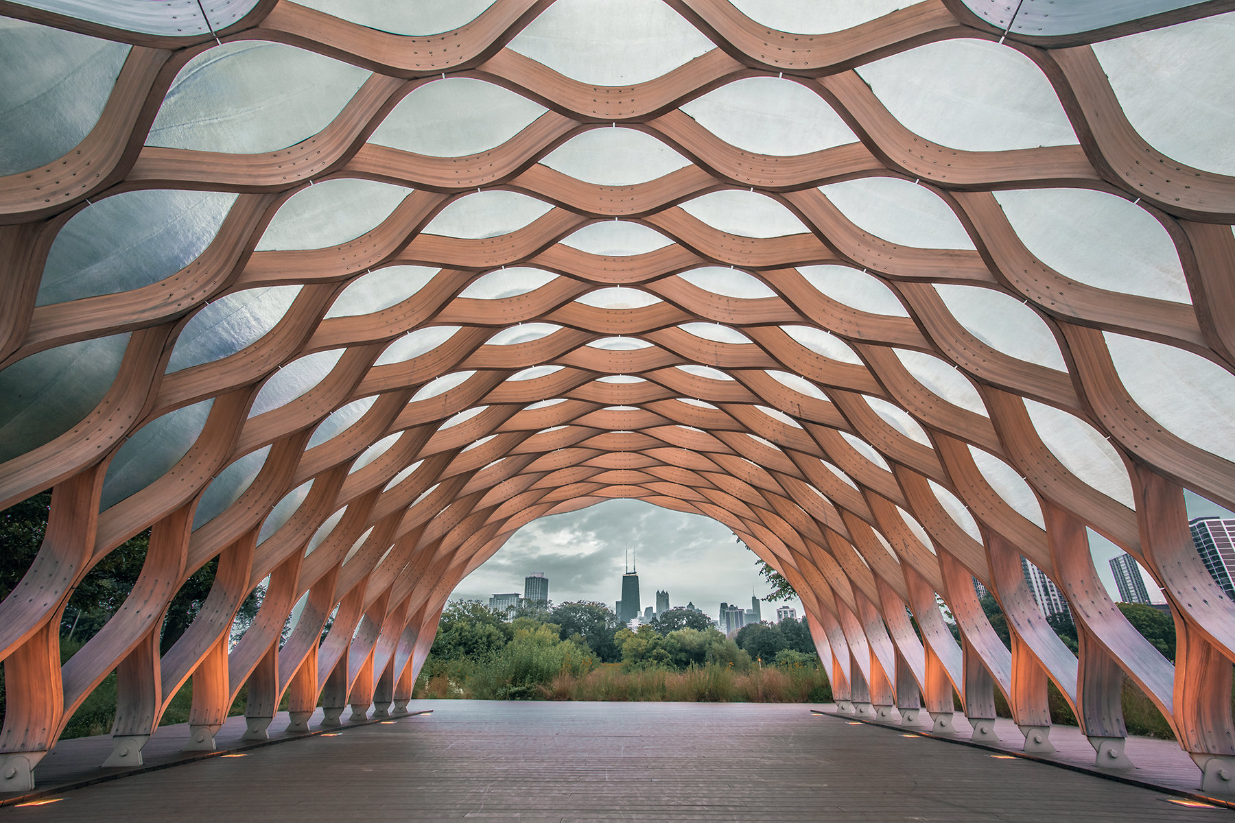 Chicago Wall Art - Lincoln Park Zoo - Honeycomb Pavilion Sculpture ...