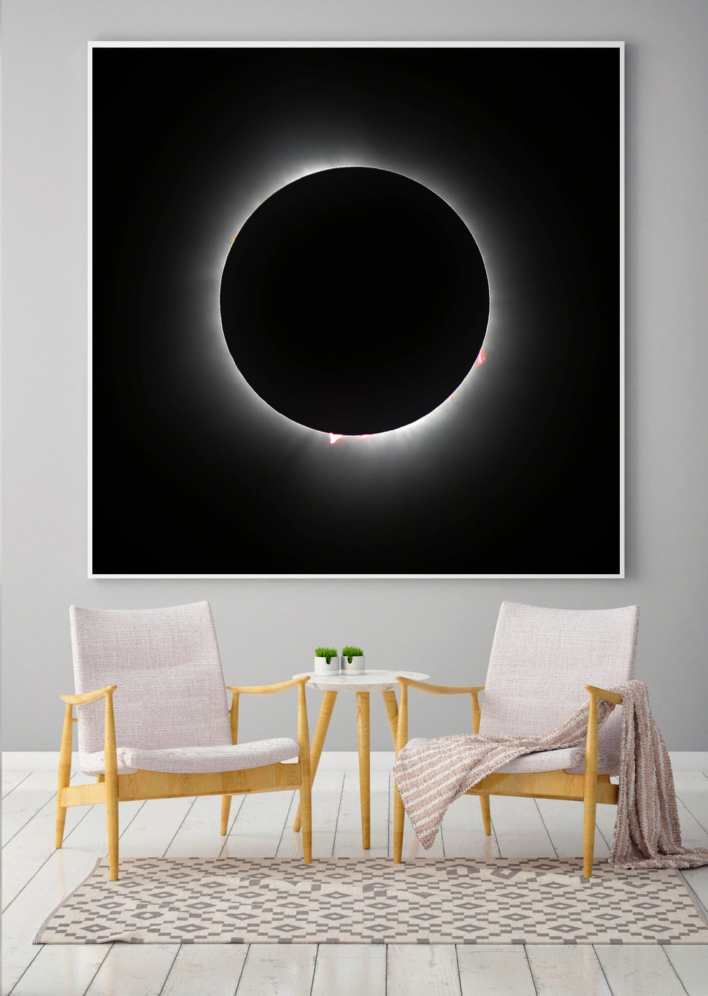 Solar Eclipse 2024 Personalized Gift, Canvas Print Photo Wood Block ...