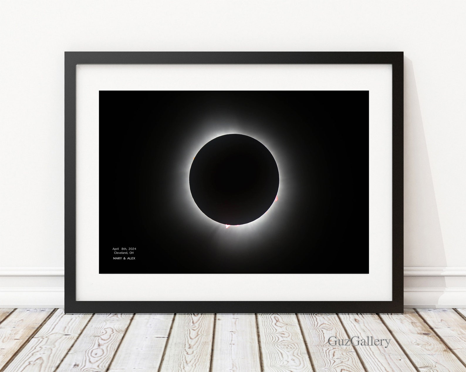 Solar Eclipse 2024 Personalized Gift, Canvas Print Photo Wood Block ...