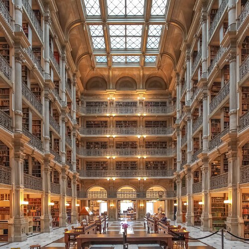 Baltimore Architecture Photography Peabody Library Interior - Etsy