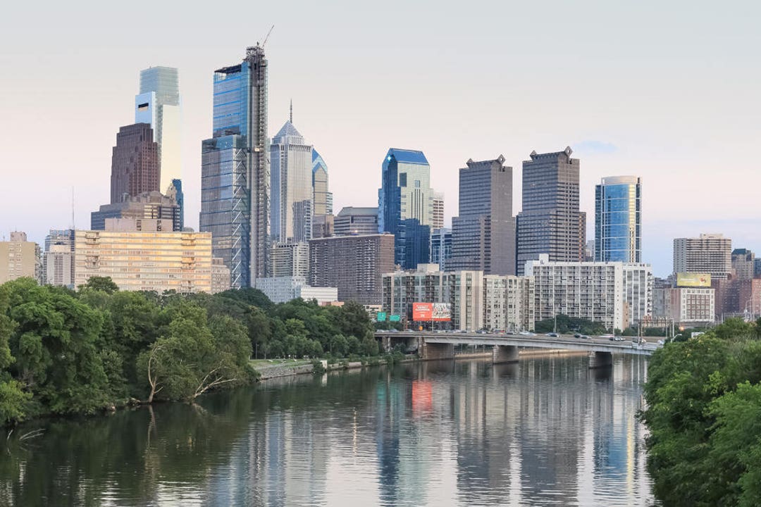 Philadelphia Skyline Photography, Philly Skyline Canvas, Philadelphia ...