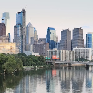 Philadelphia Skyline Photography, Philly Skyline Canvas, Philadelphia ...