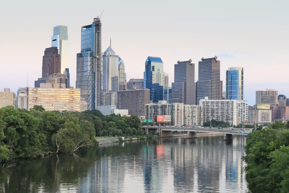 Philadelphia Skyline Photography, Philly Skyline Canvas, Philadelphia ...