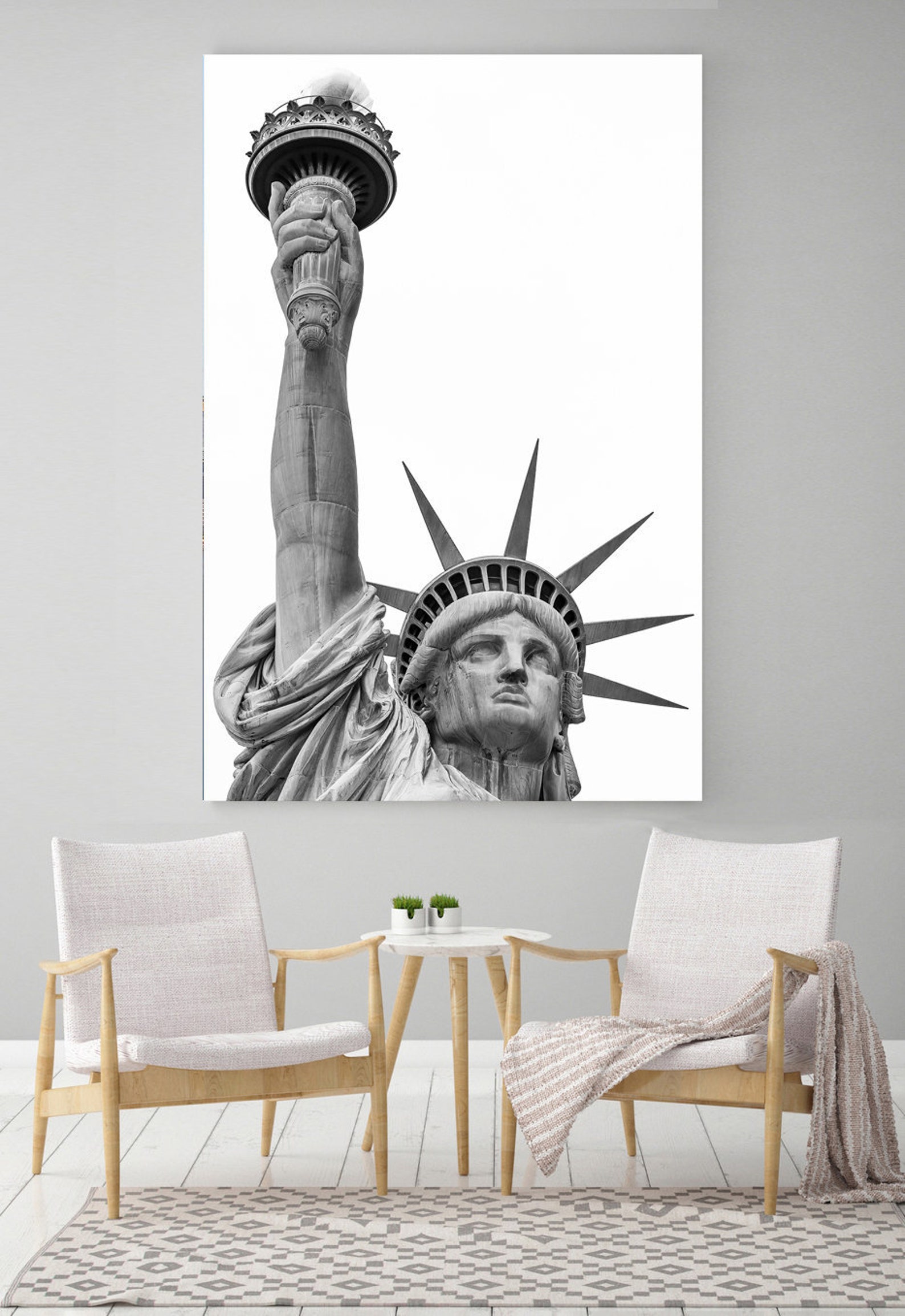 New York Photography, Lady Liberty Canvas Wall Art, Statue of Liberty ...