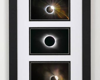 Eclipse Wall Art Collage Frame 12x20 Total Solar Eclipse | Etsy