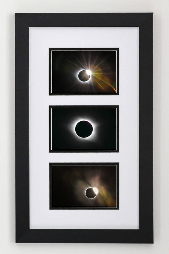 Eclipse Wall Art Collage Frame 12x20 Total Solar Eclipse | Etsy