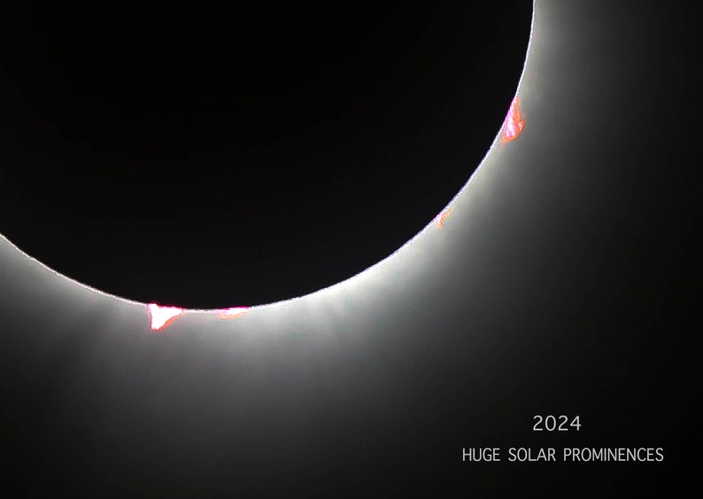2024 Total Solar Eclipse Wall Art, Photo Print / Canvas / Wood Block - Etsy