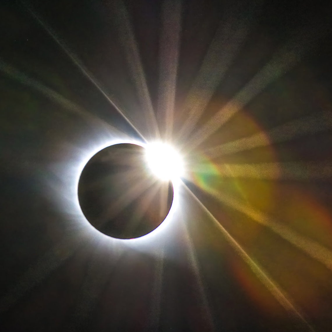 Astrophotography, Solar Eclipse Wall Art, Desk Decor, Diamond Ring ...