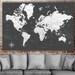 Large Canvas World Map, Ready to Hang, Current Travel Map, Travel Gifts ...