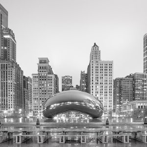 Set of Four Chicago Bean Photo Prints, Chicago Wall Art, Available as ...