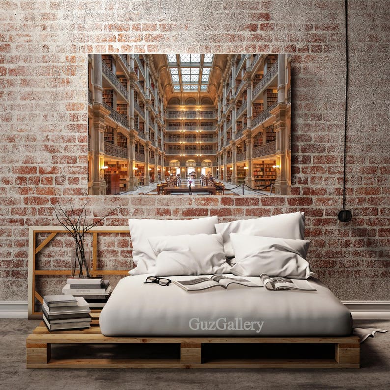 Baltimore Architecture Photography, Peabody Library Interior, Peabody ...