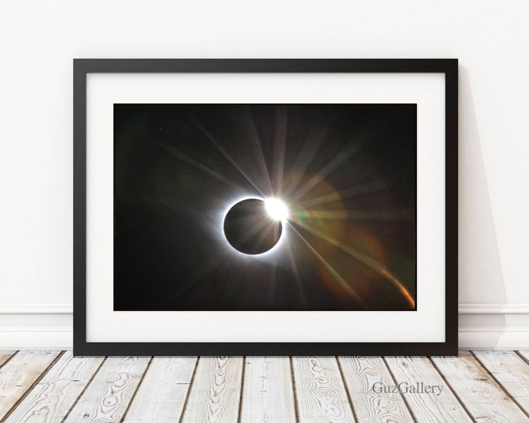 Total Solar Eclipse 2017, Frame or Photo Wood Block, Astrophotography ...