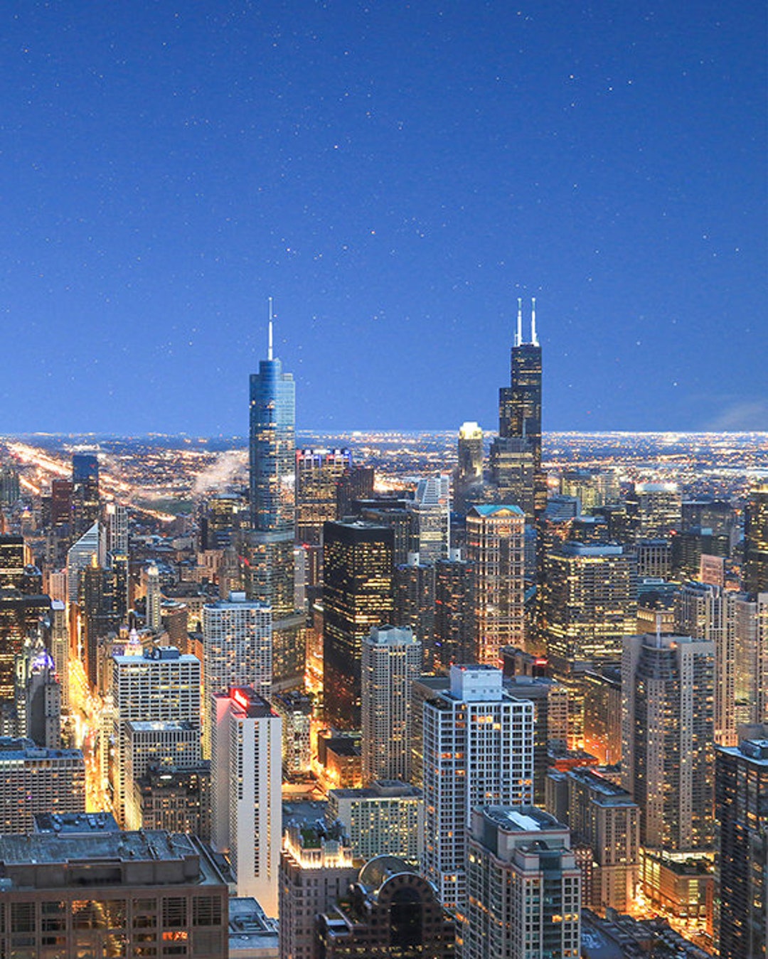 Chicago Photography, Chicago Gift, Canvas Skyline Print Wall Art ...