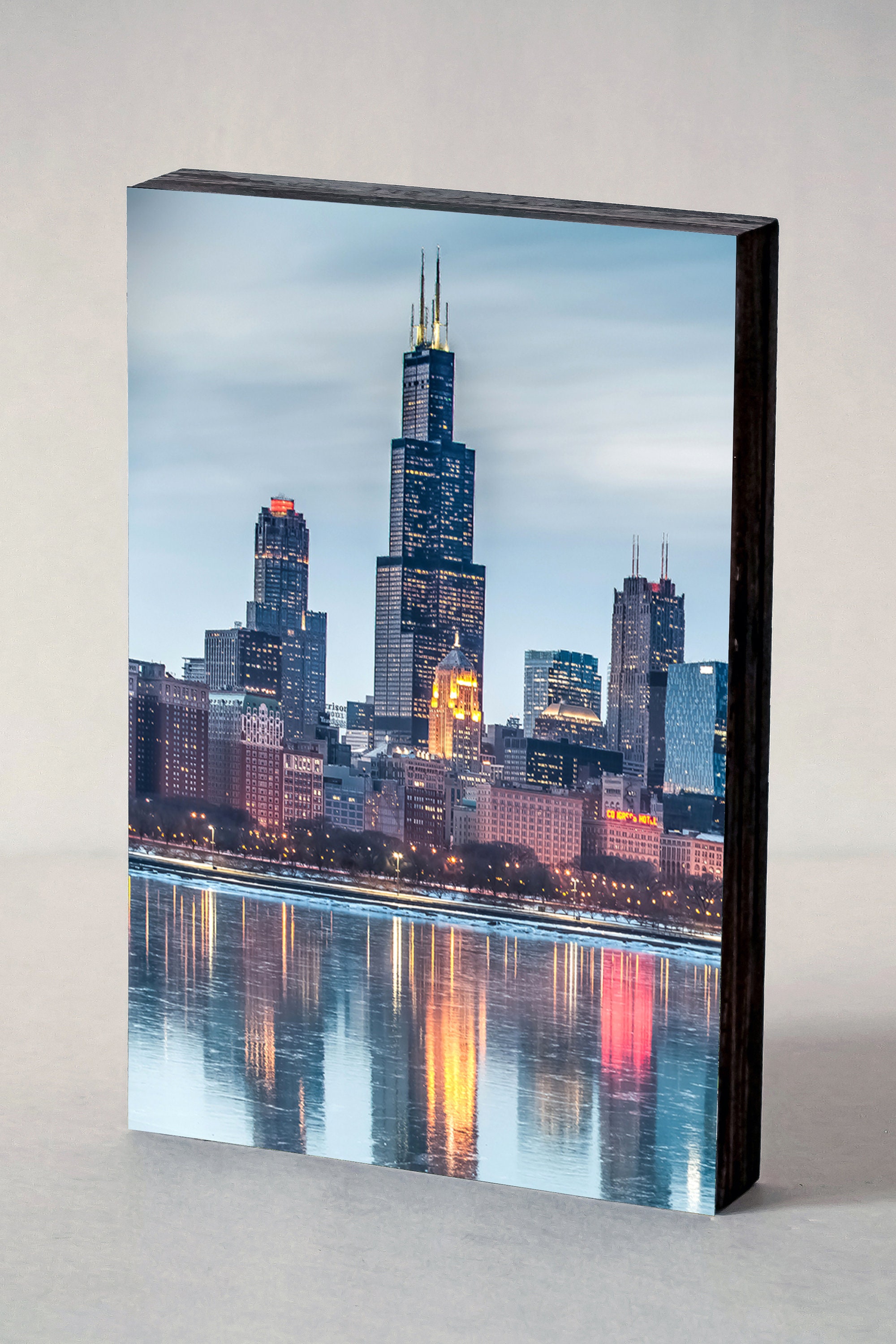 Chicago Wall Art, Willis Tower, Vertical Print, Skyscrapers Ice ...