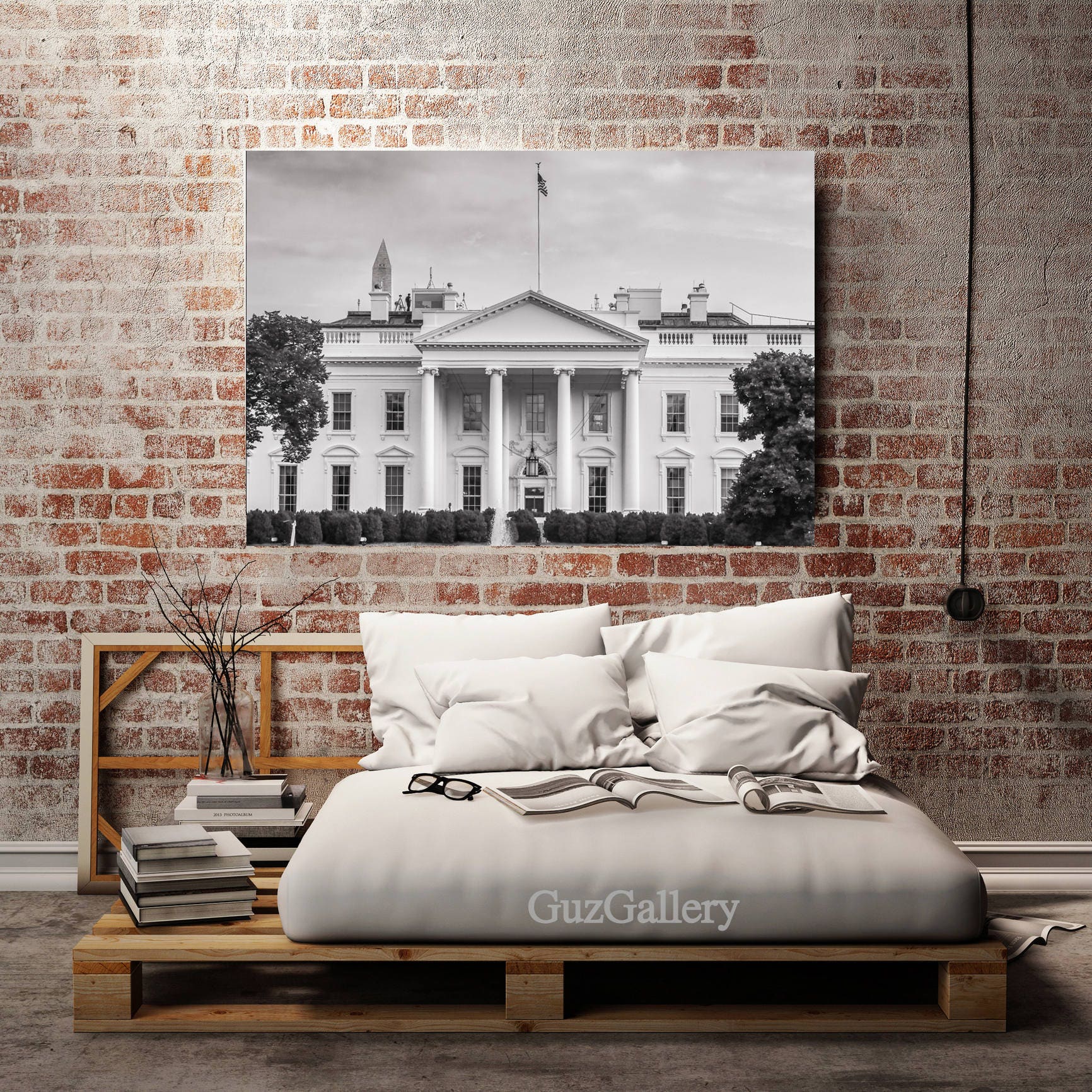 The White House Washington DC B&W Photography Office Wall - Etsy