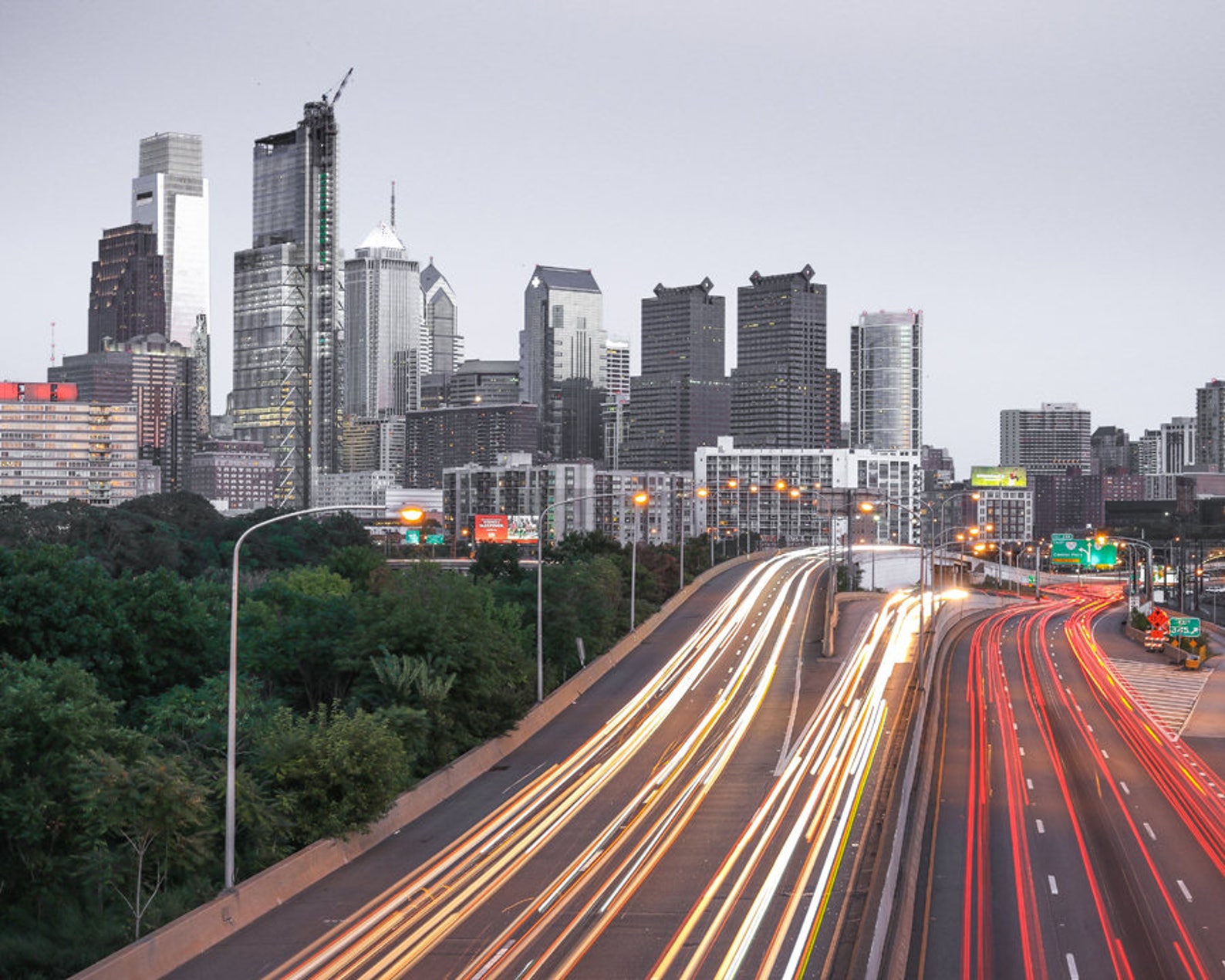 Philadelphia Skyline Photography, Philadelphia Canvas, Philly Skyline ...