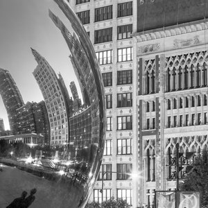 Set of Four Chicago Bean Photo Prints, Chicago Wall Art, Available as ...