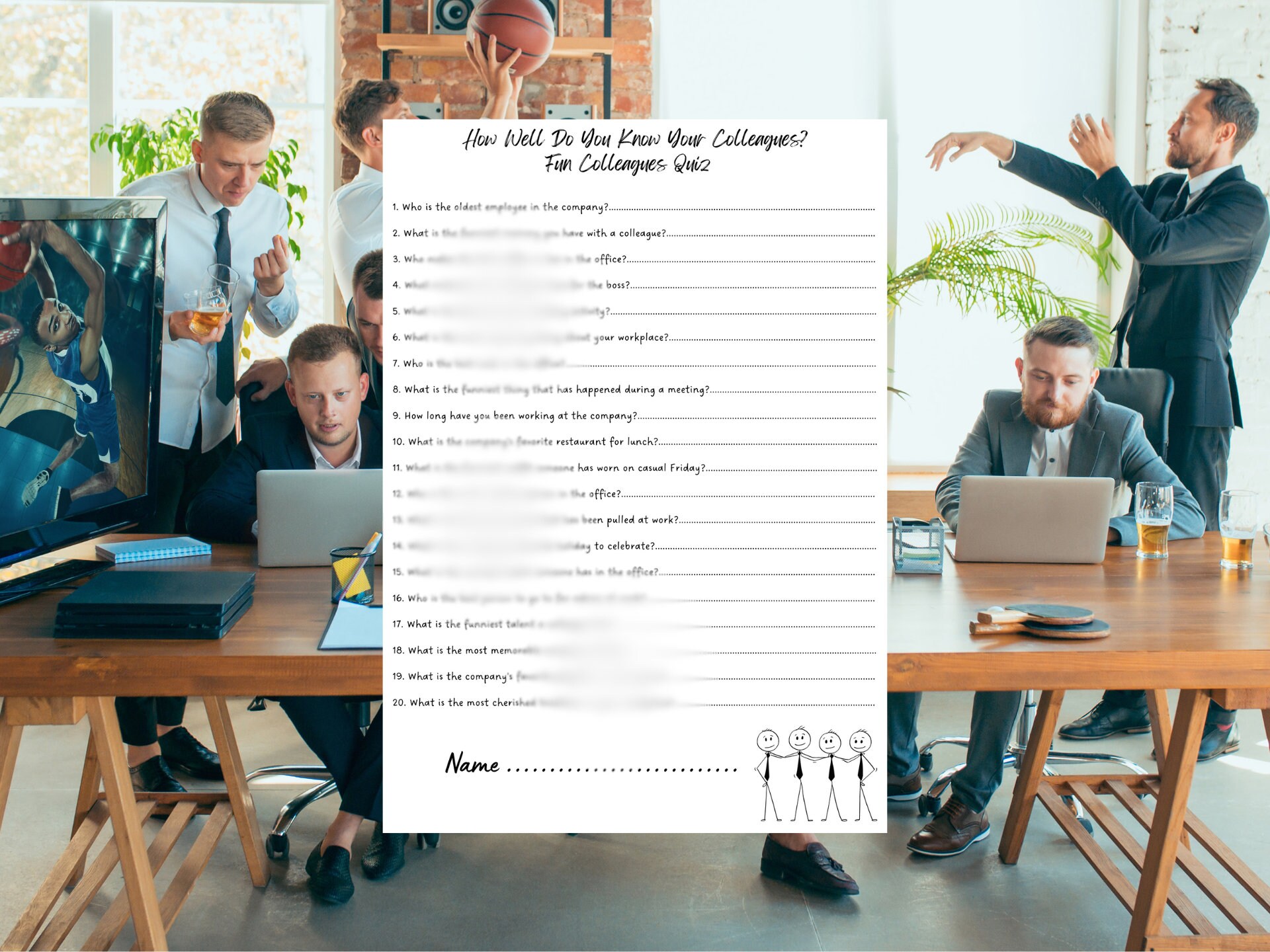 How Well Do You Know Your Colleagues Fun and Engaging Employee ...