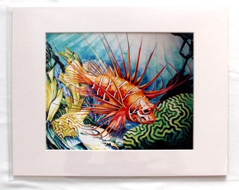 5.5 Inch Wide Lionfish Embroidery Machine Design - Etsy