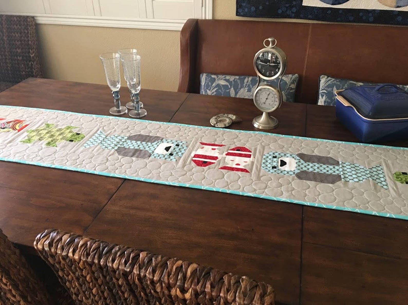 Sea Creature Extra Long Table Runner - Etsy