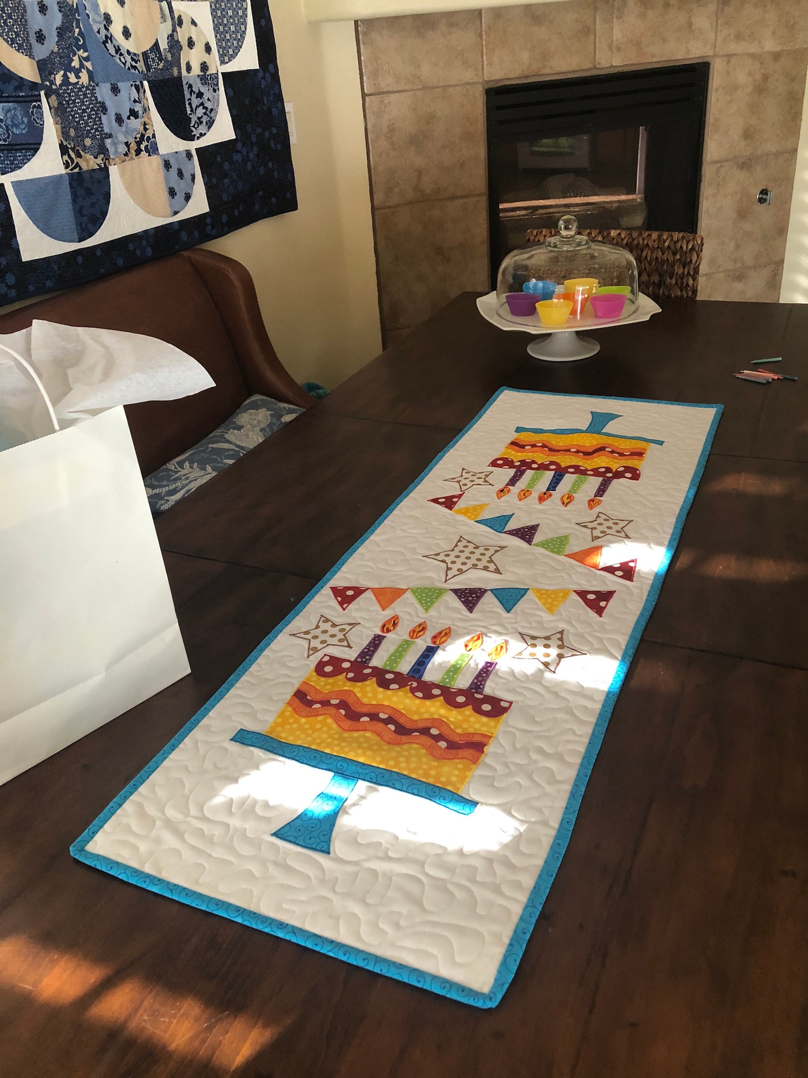 Happy Birthday Table Runner - Etsy