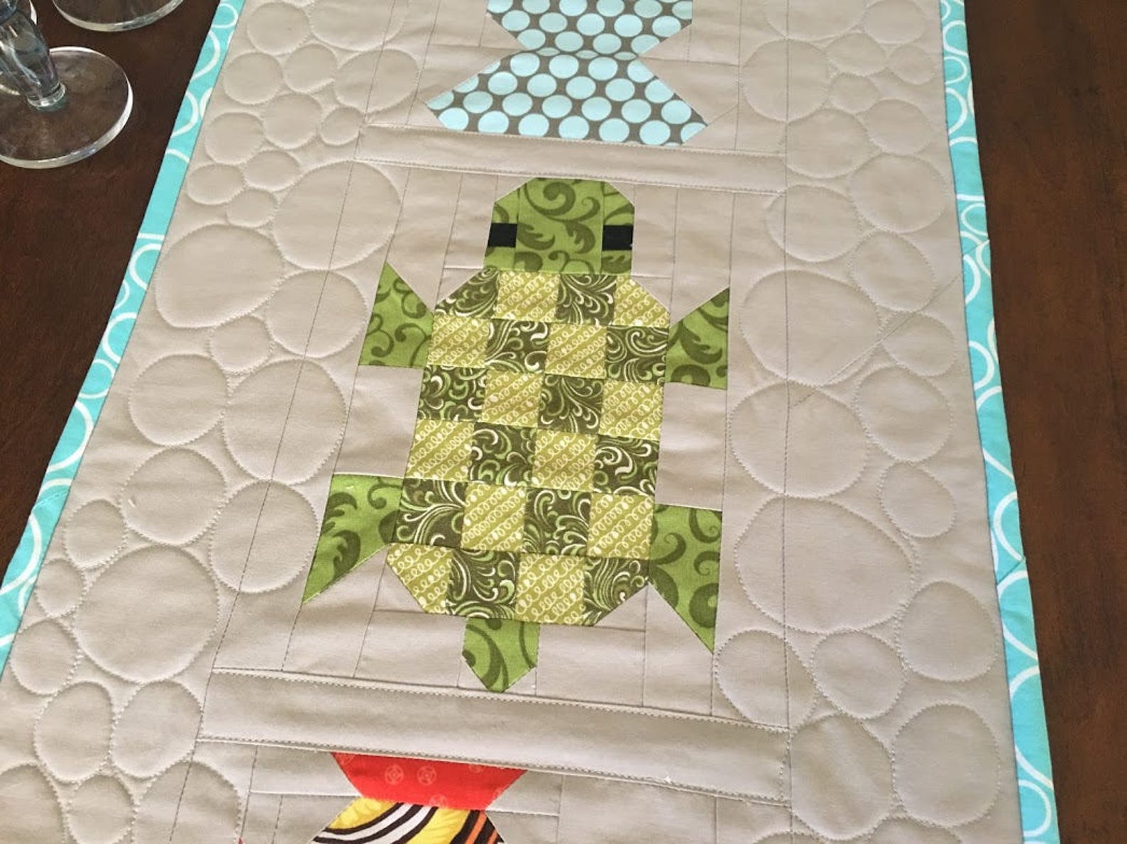 Sea Creature Extra Long Table Runner - Etsy