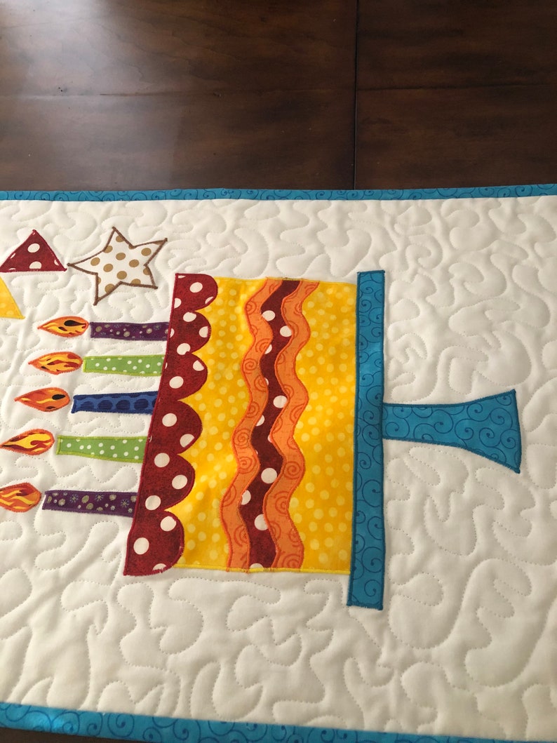 Happy Birthday Table Runner - Etsy