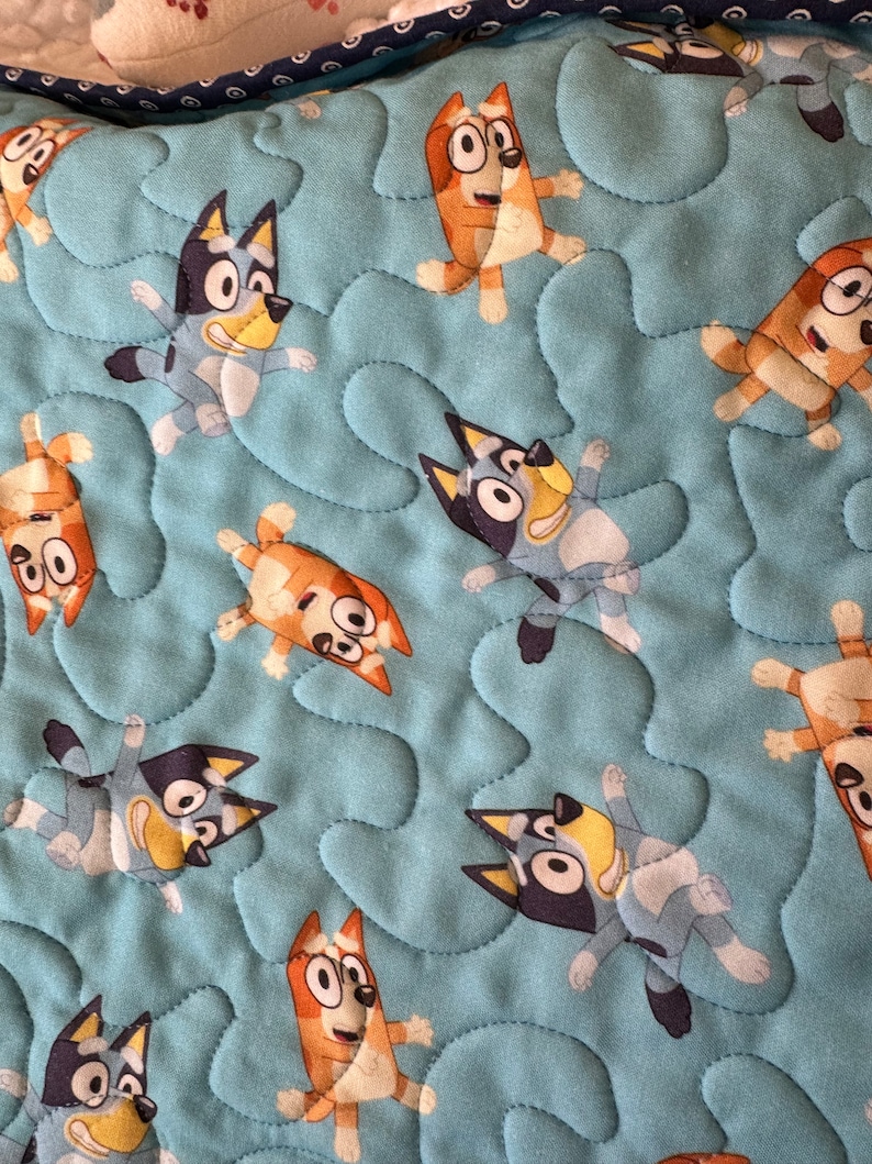 Bluey and Bingo Stroller/car Seat Quilt - Etsy