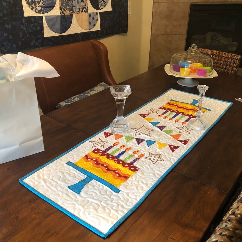 Birthday Table Runner - Etsy