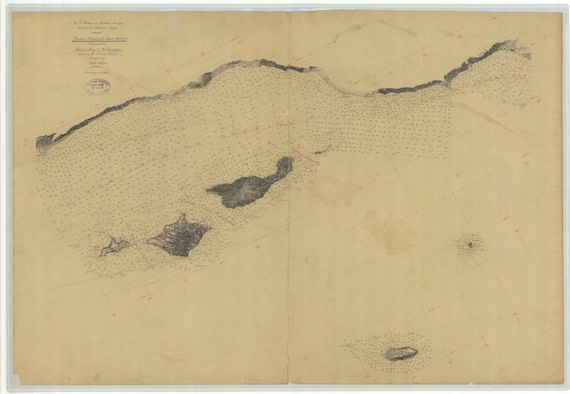 Santa Barbara Channel Historical Map 1881 Nautical Chart - Etsy
