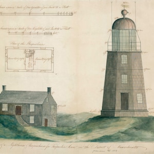 Tarpaulin Cove Lighthouse, Cape Cod, MA - 1818 - Etsy