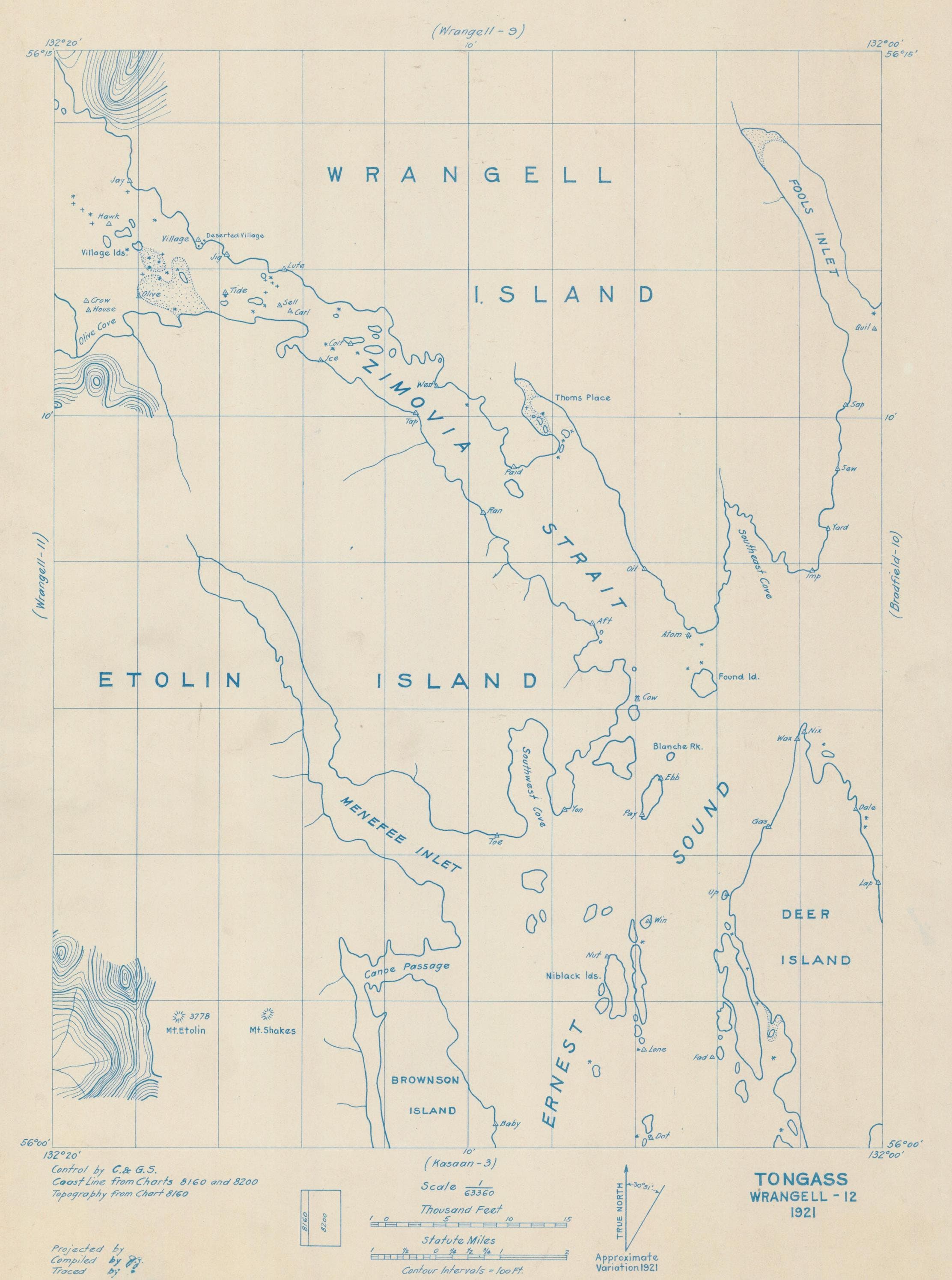 Wrangel Island Map
