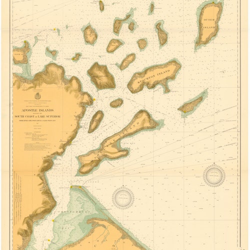 Moses Lake Topographic Map 1912 Nautical Chart Print - Etsy
