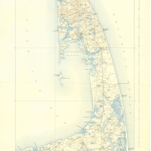 Wellfleet Map 1893 - Nautical Chart Print - Etsy