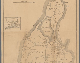 18x24 Block Island NOAA Chart Poster Block Island Nautical Chart Poster ...