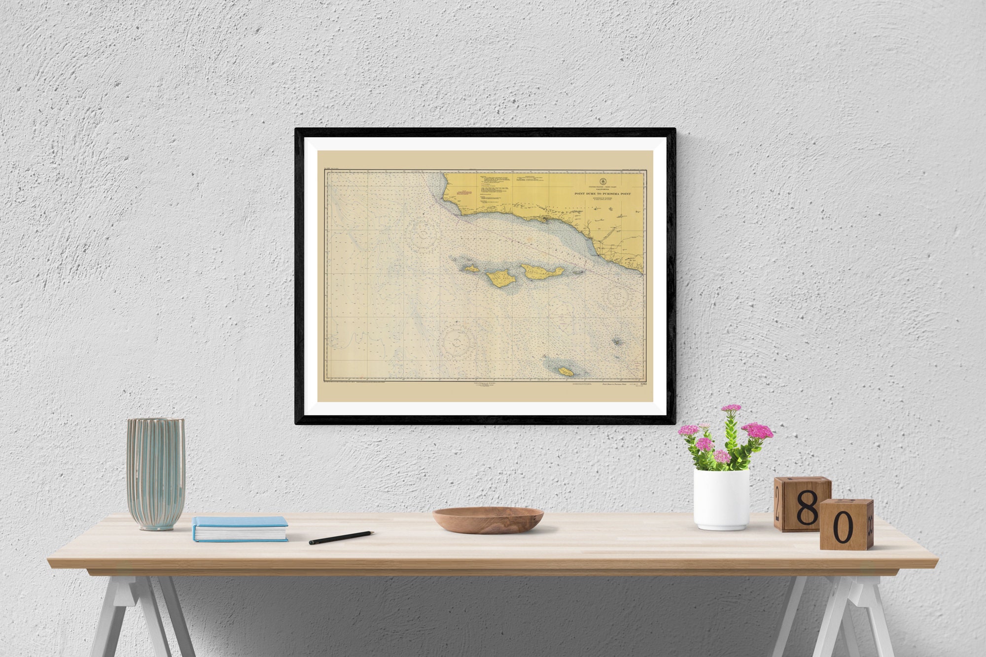 Point Dume to Purisima Point Map 1948 - Nautical Chart Print - Etsy