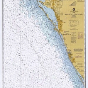 Lemon Bay to Passage Key Inlet Map 1996 - Nautical Chart Print - Etsy