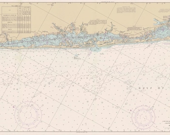 Florida Nautical Chart Charlotte Harbor - Etsy