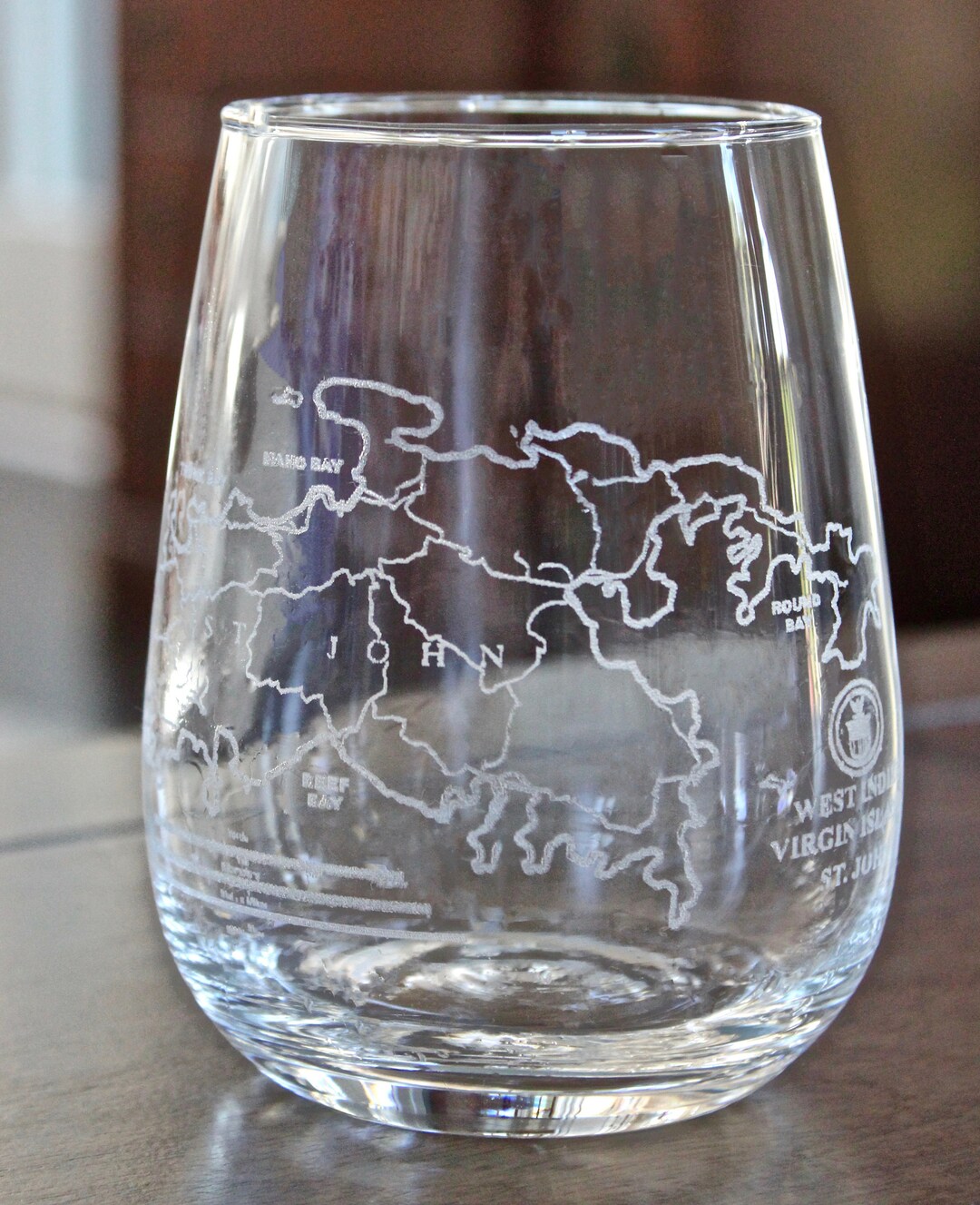St. John Map Glasses - Line Design - Etsy