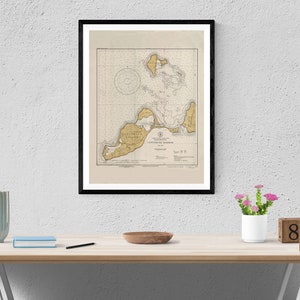 Cuttyhunk Map 1934 - Nautical Chart Print - Etsy