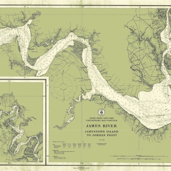 James River Map - Etsy