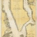 Hudson River and East River Map 1919 - Nautical Chart Print - Etsy