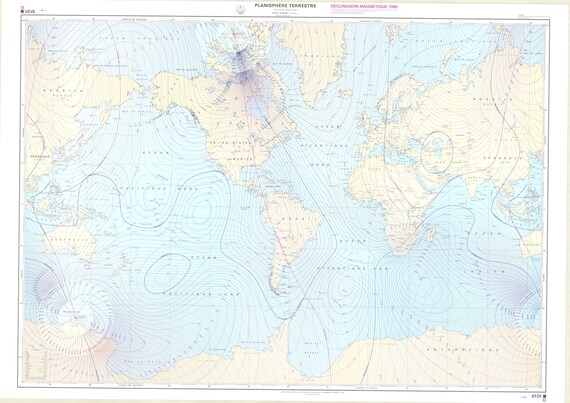 World Map Magnetic Map 1990 - Etsy